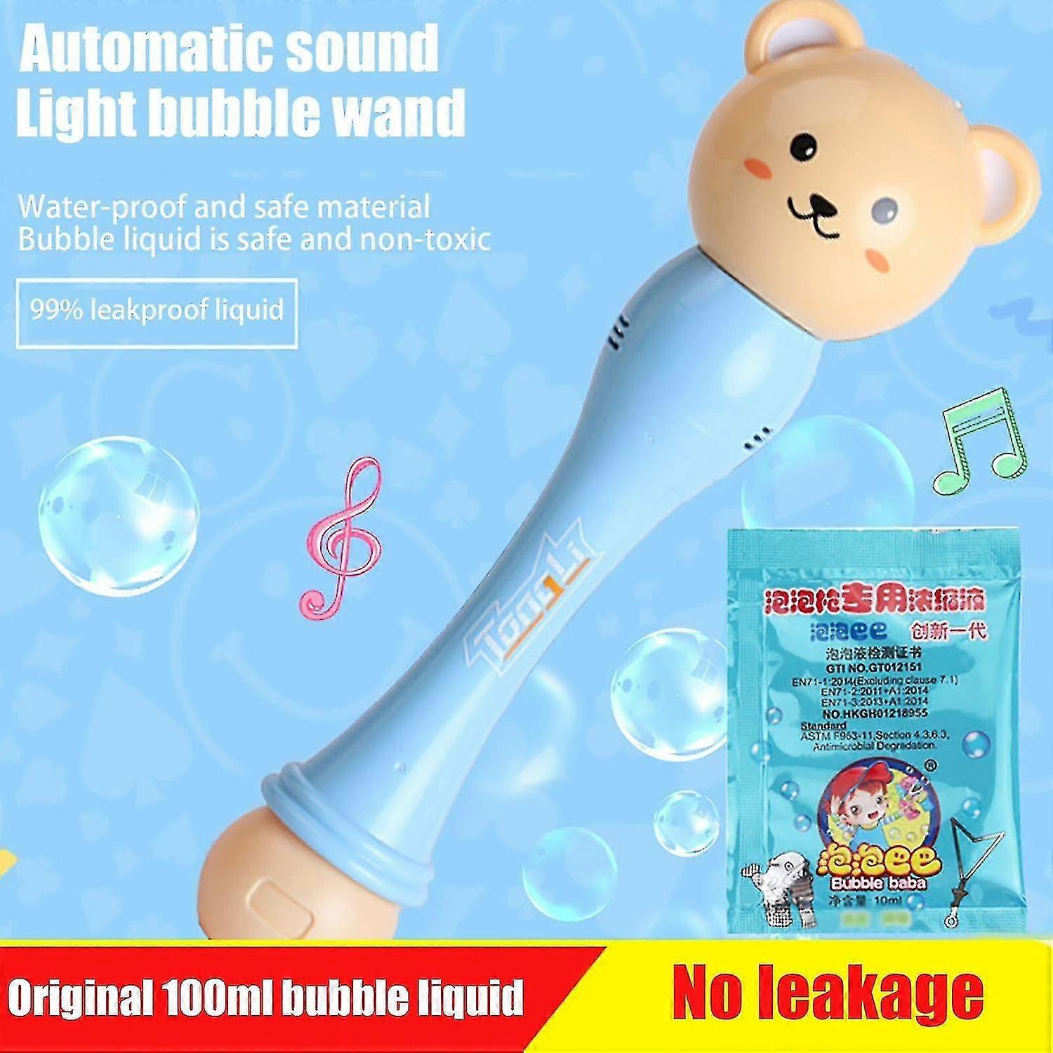 Children's Bubble Machine Electric Automatic Blowing Bubble Wand ...