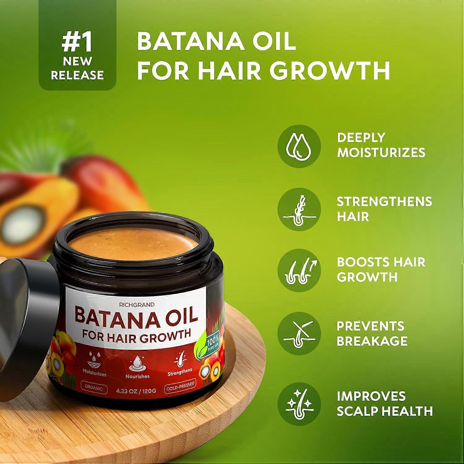 Batana Oil for Hair Growth - 100% Raw & Organic Batana Oil - Cold ...
