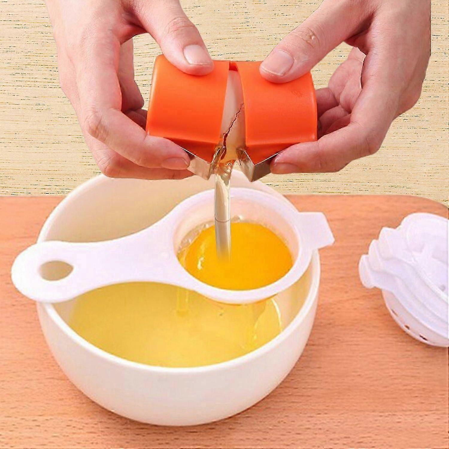 2Pcs Eggshell Opener Tool Egg Shell Cracker Stainless Steel Egg Peeler ...