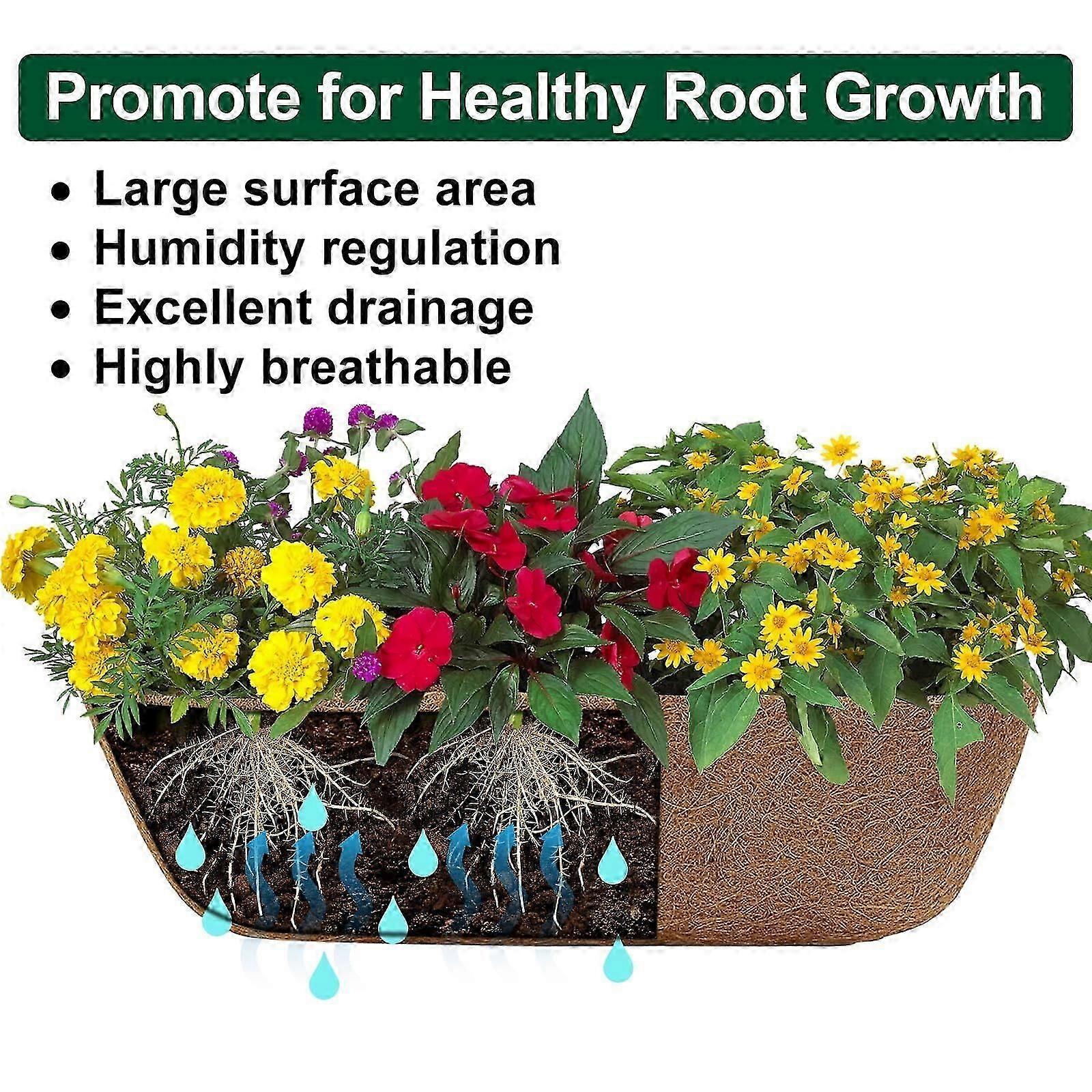 Horse Trough Planter Window Box - 2 Pack 24" Horse Trough Planter With ...