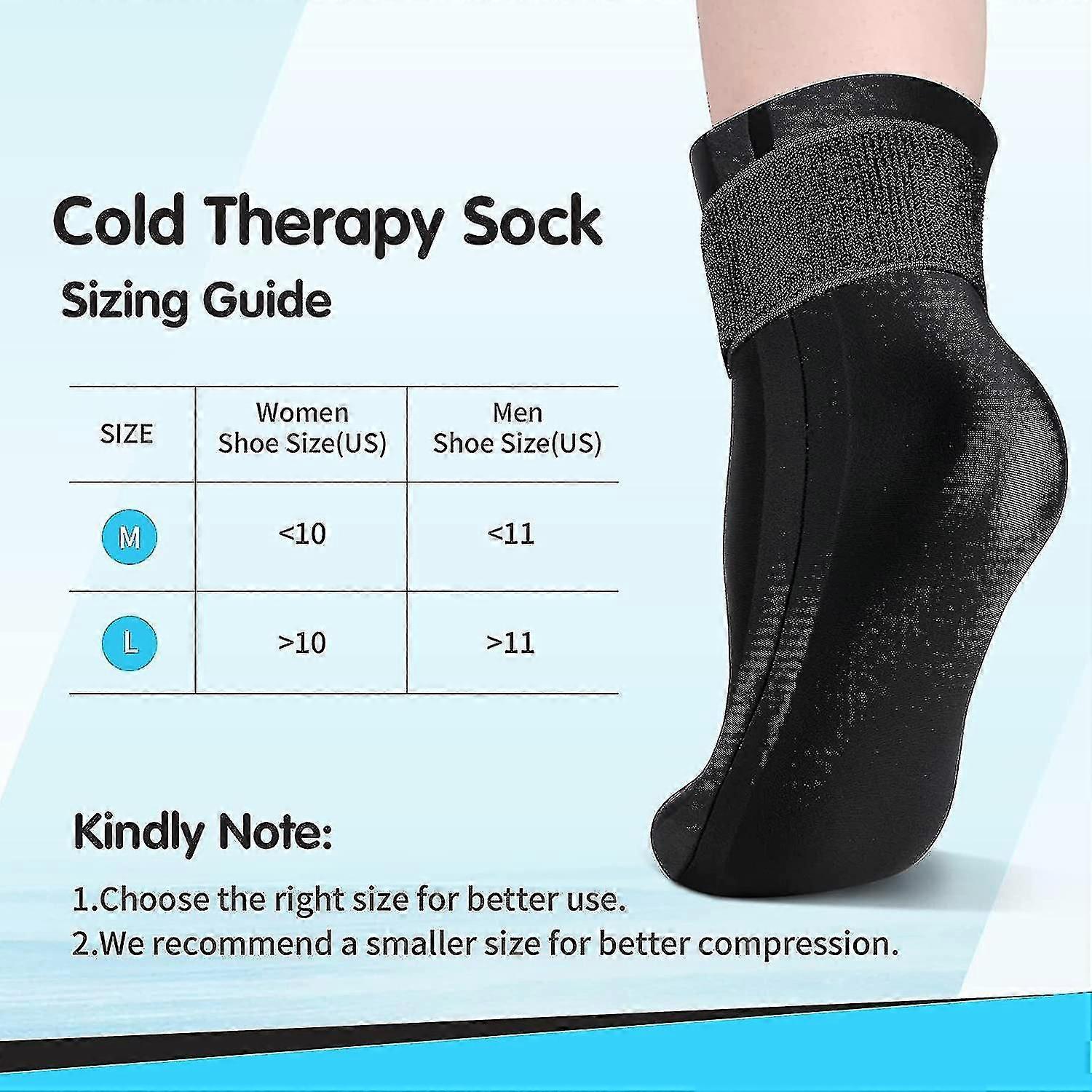 Reusable Gel Cold Therapy Sock For Hot & Cold Therapy, Ankle Foot Ice ...
