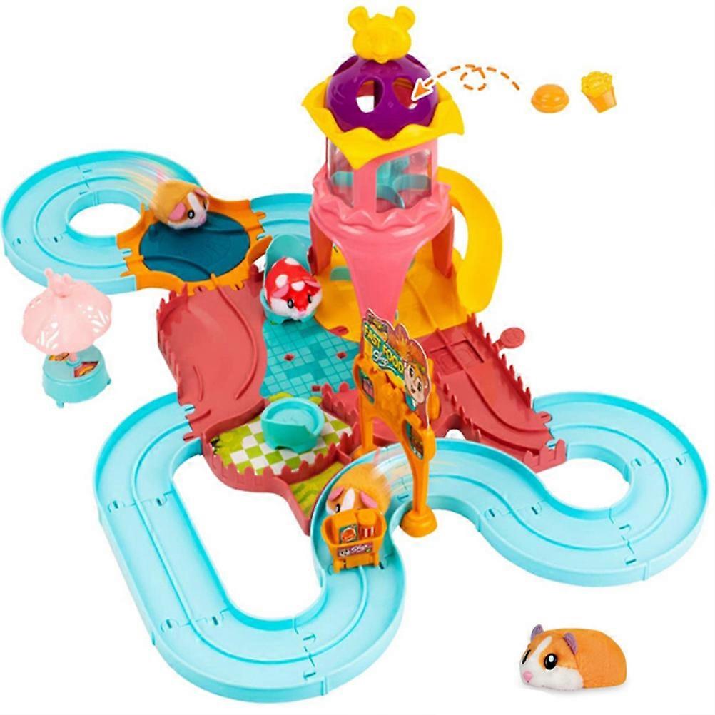 Hamster Racing Track Toy Set for Children Electric Hamsters Game Toys ...