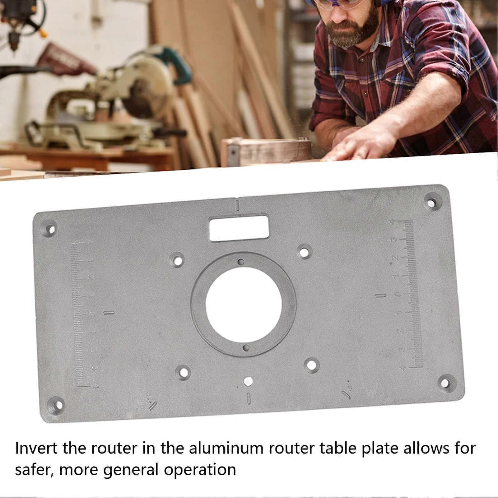 Router Table Insert Plate Aluminum Multifunction Router Insert Plate ...