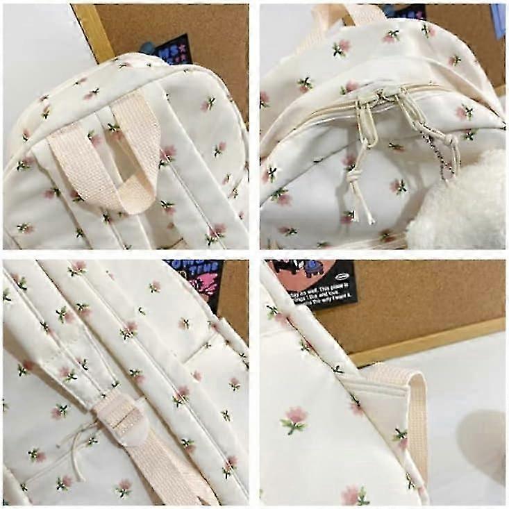 Cute Preppy Backpack With Pendant Mini Floral Printed Backpack ...