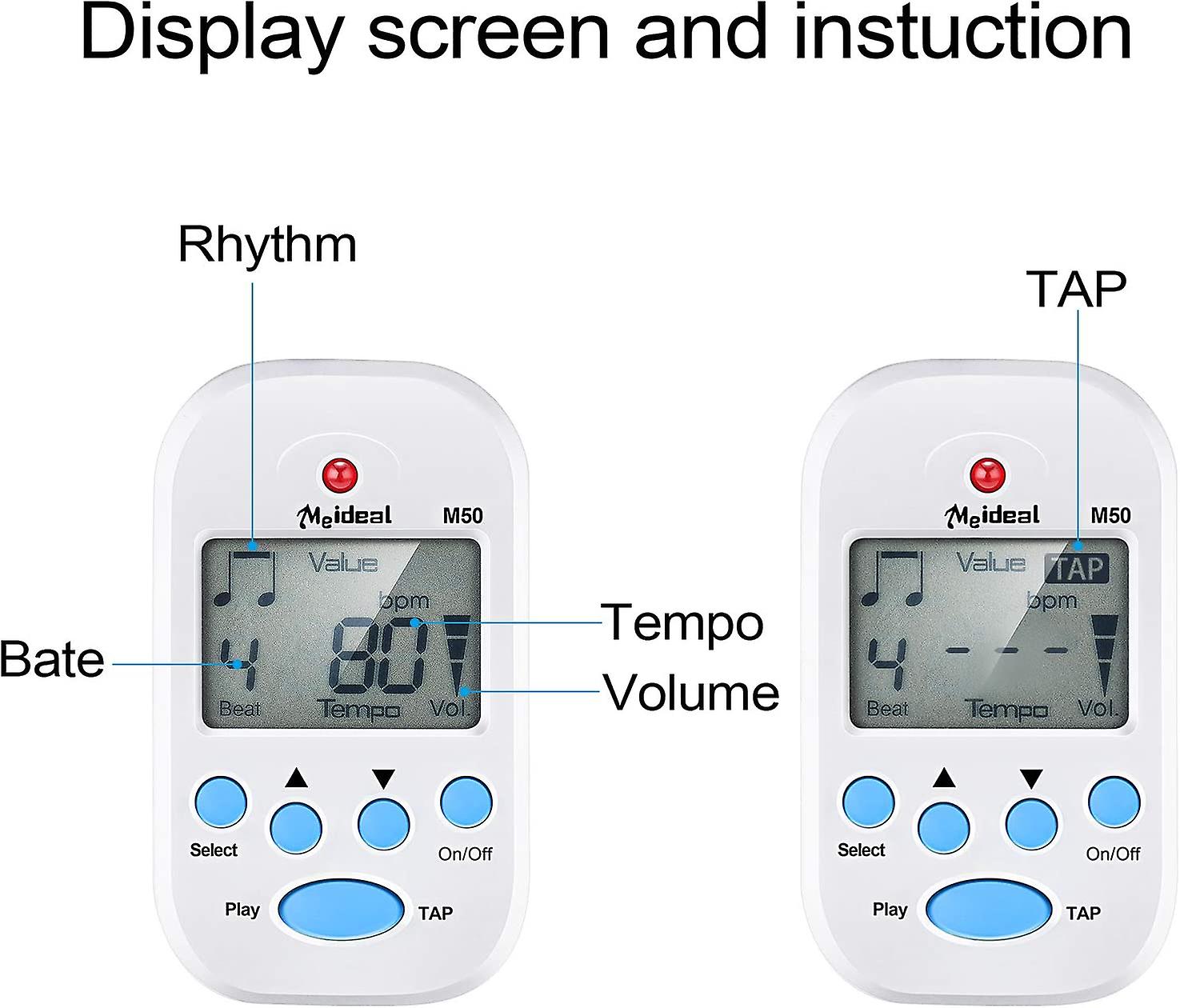 Mini Digital Metronome, Multifunctional, Portable, Volume Adjustable ...