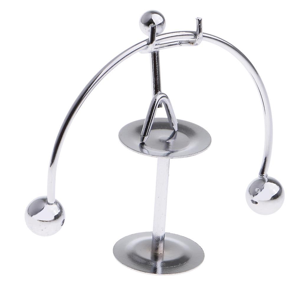 Perpetual Motion Balance Toy Metal Figurine Gift Mini Weightlifter ...