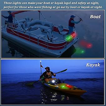 Kayak Navigation Lights Stern Lights Battery Operated, Waterproof Kayak ...