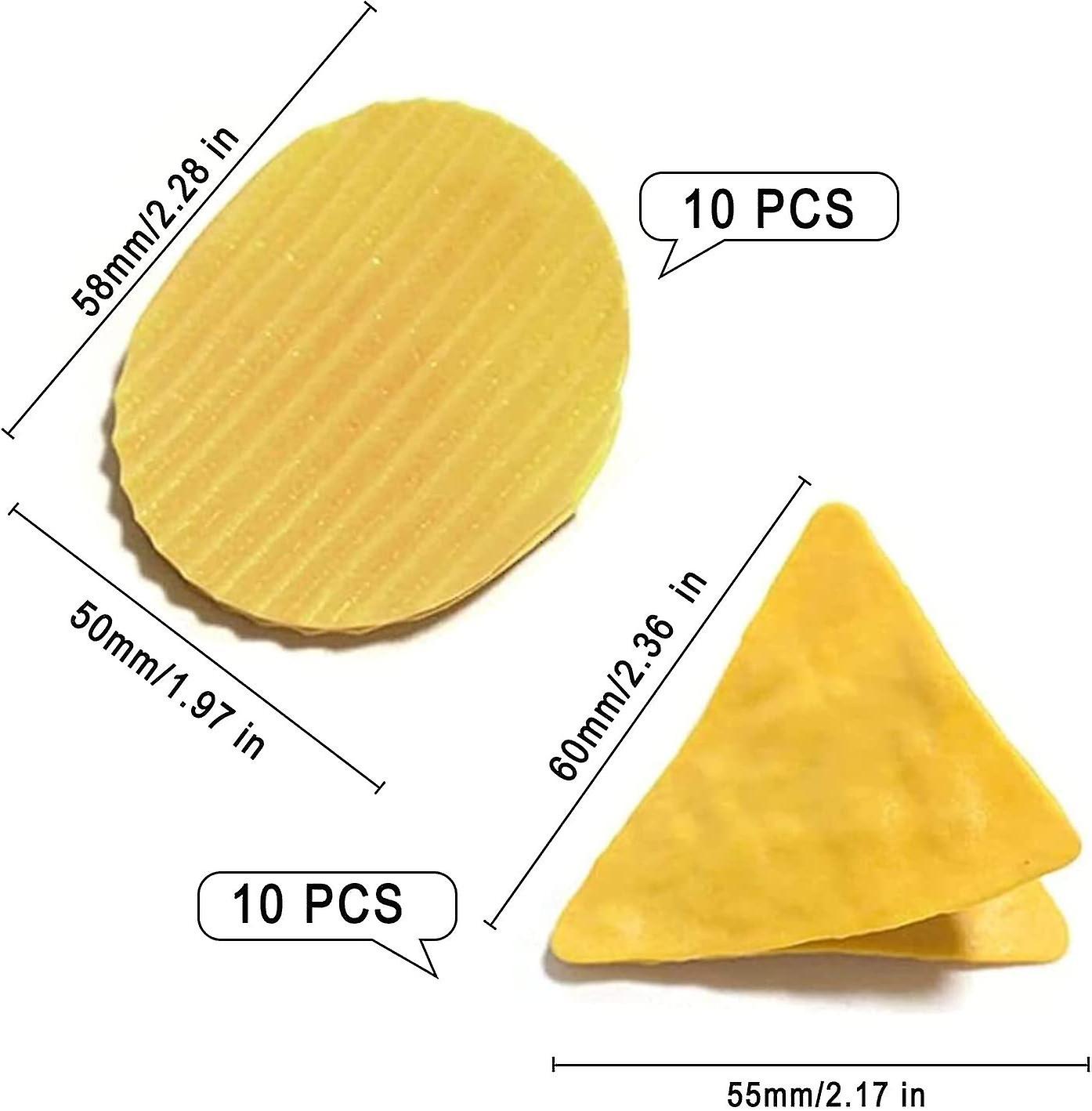 20 Piecestriangle+circlecute Chip Clips, Potato Chip Clip, Sealing Food ...