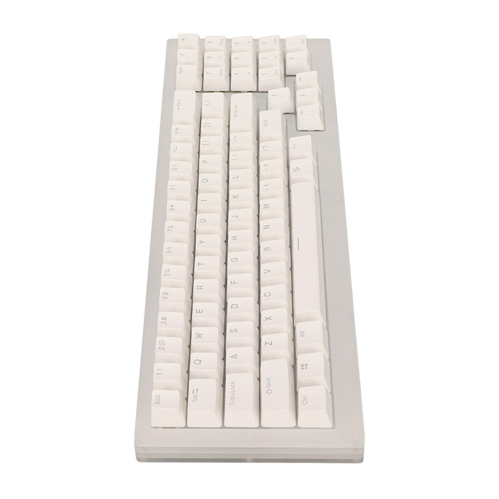 77-Key Mechanical Gaming Keyboard PMMA Glass Type C Plug and Play USB 3 ...