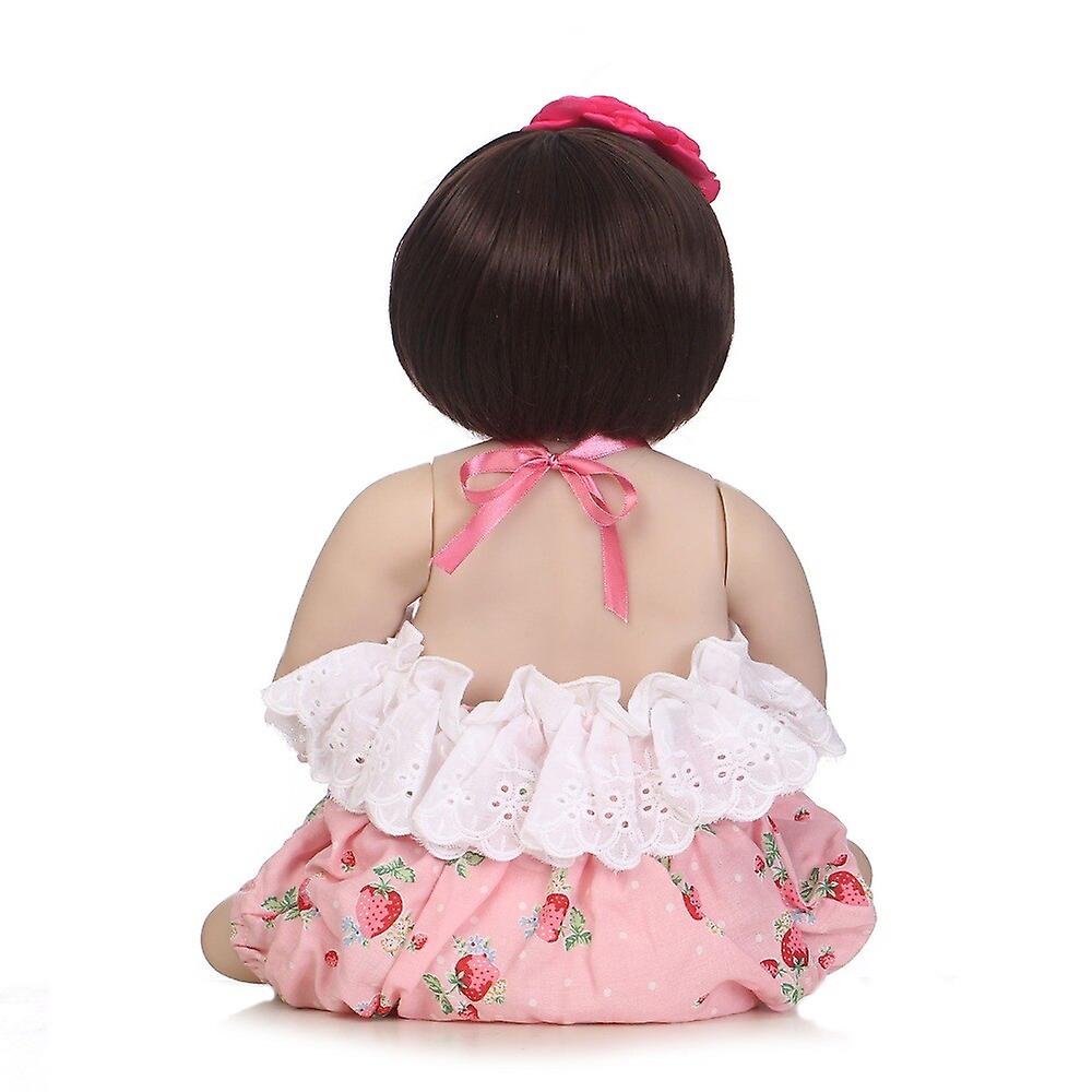 Rebirth doll 57cm realistic full body silicone baby girl oft touch bebe ...