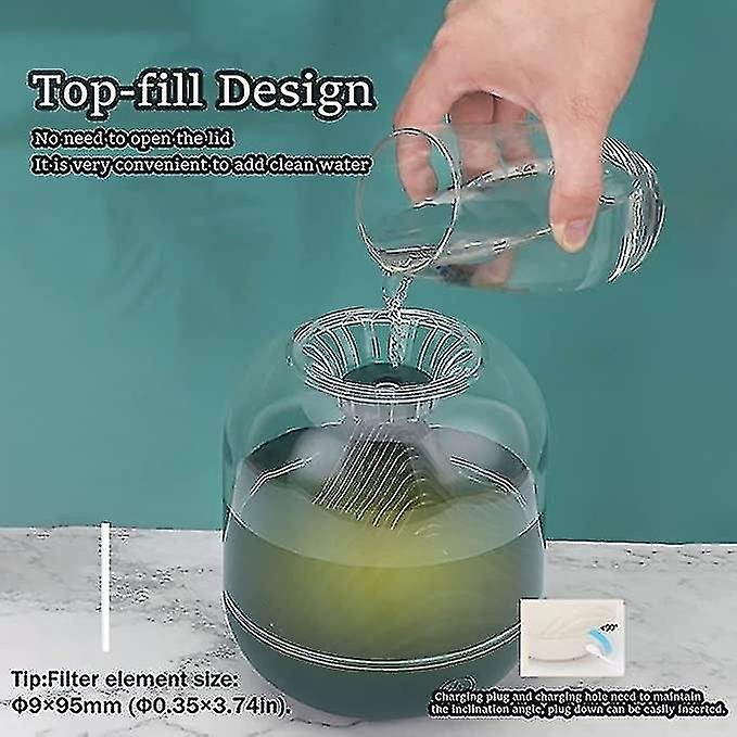 bedroom humidifier, baby cool mist humidifier, small battery powered ...