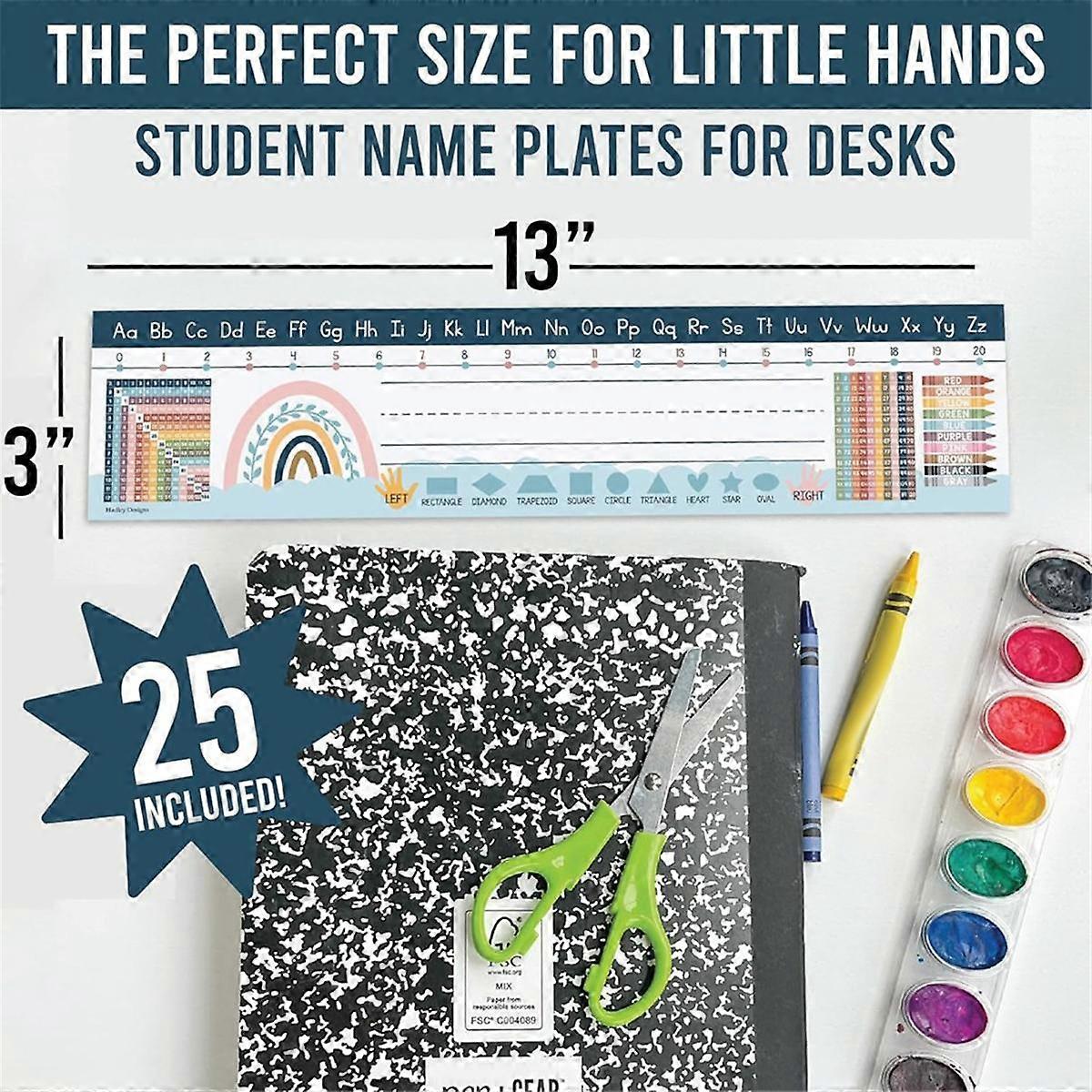 25 Boho Teacher Name Plate for Desk Classroom - Desk Name Tags ...