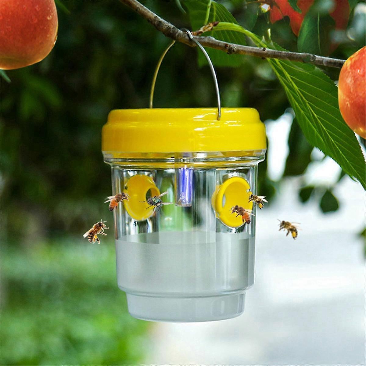 Wasp Trap Outdoor Hanging Solar Powered Wasp Trap Waterproof Outdoor ...