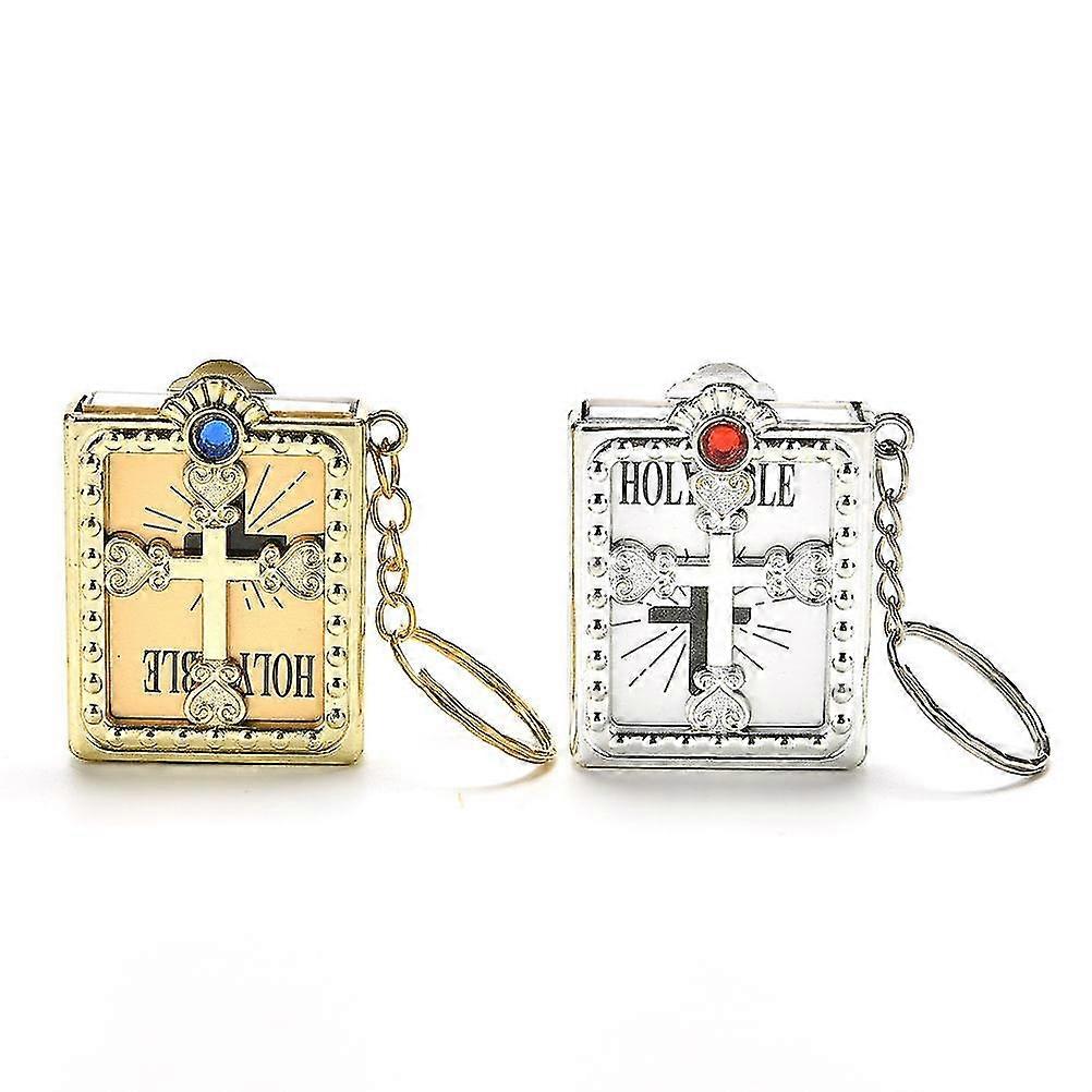 Special Mini Holy Bible Keychain English Religious Miniature Paper ...