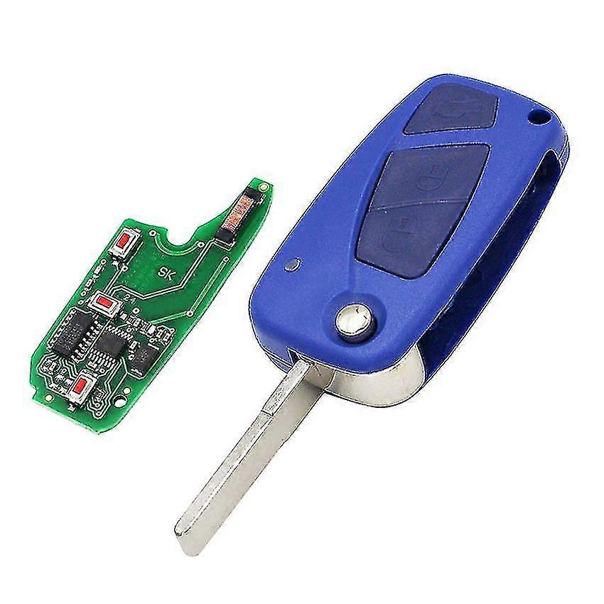 Flip Remote Key 3 Button 434mhz Pcf7946 Chip For Fiat 500 Panda Idea ...