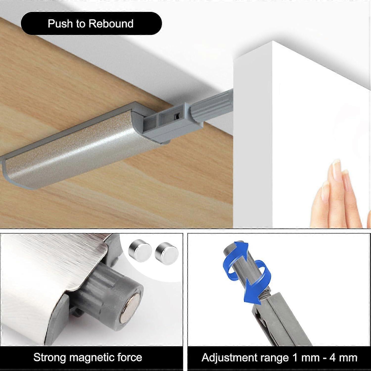 12 Pieces Push To Open Magnet, Push To Open Door Catch, Magnetic Latch ...