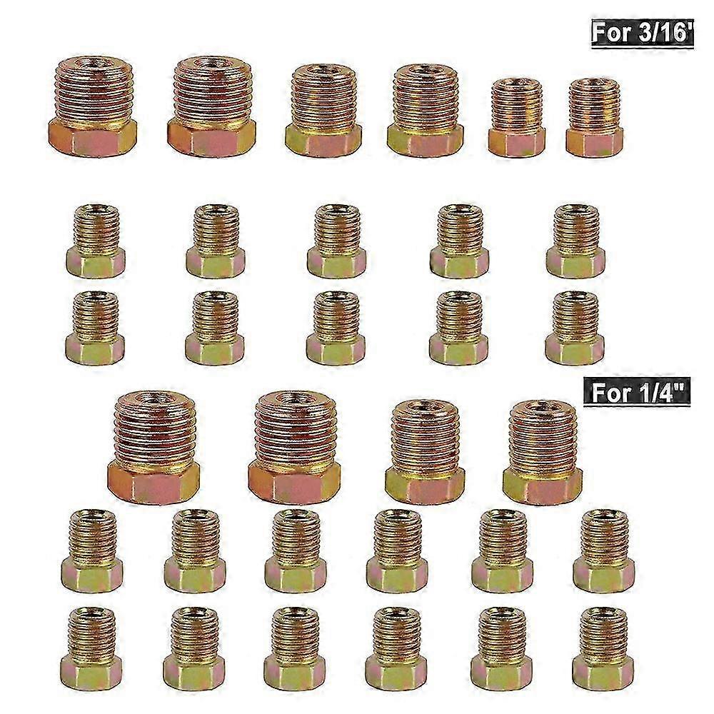 25 Ft 1/4 & 25 Ft 3/16 Brake Pipe Copper Brake Line Tubing Kit Brake ...