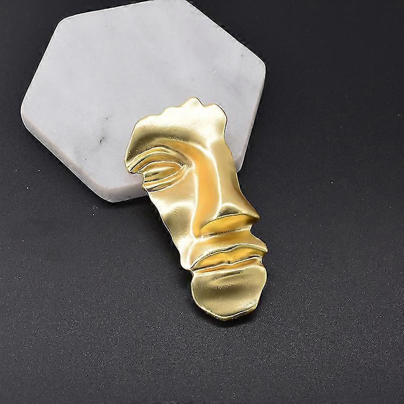 Figure Face Mask Brooch - Vintage Minimalist Metal Brooches Women Men 8 ...