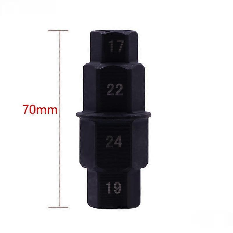 1Pc 17 19 22 24mm Motorcycle Front Rear Wheel Axle Hex 17 19 22 24mm ...