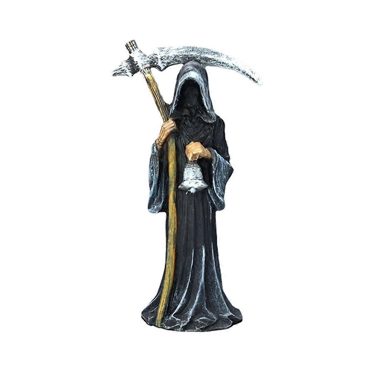 Holy Death Statue Standing Decorative Grim Holding Scythe Statue Altar ...