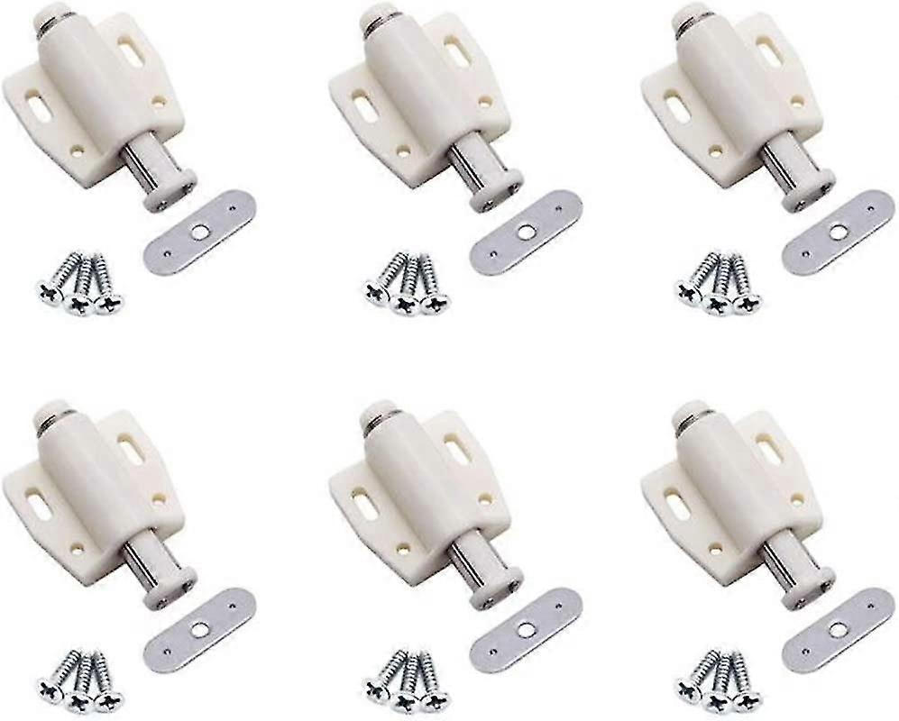 6pcs Magnetic Release Latches Pressure Trigger Catches, Cabinet Door ...