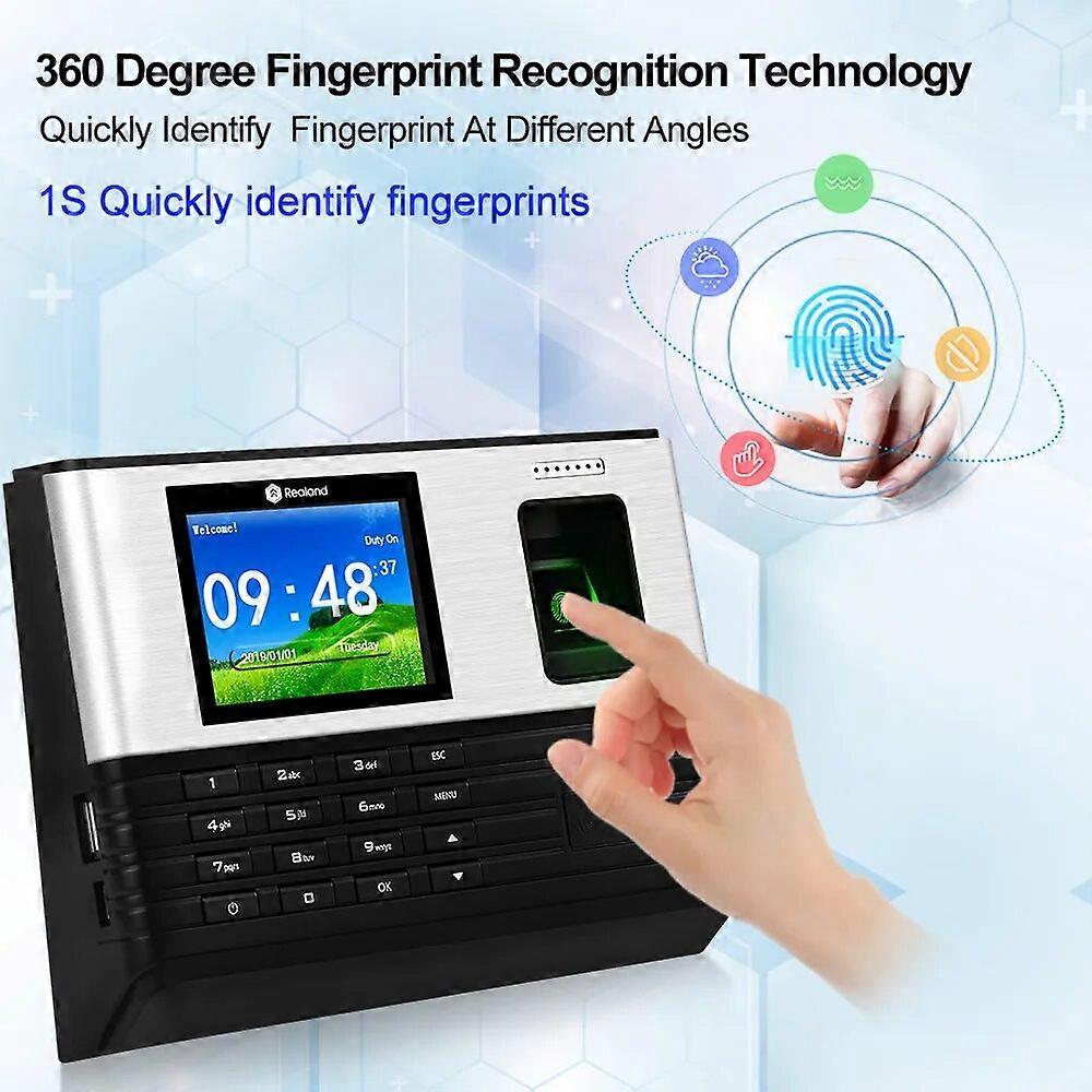 2.8inch Wifi RFID Biometric Fingerprint Time Attendance TCP/IP USB ...