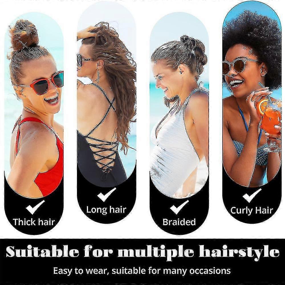 Swimming Caps For Women Swimming Nylon Cloth Pleated Swim Cap For Long ...