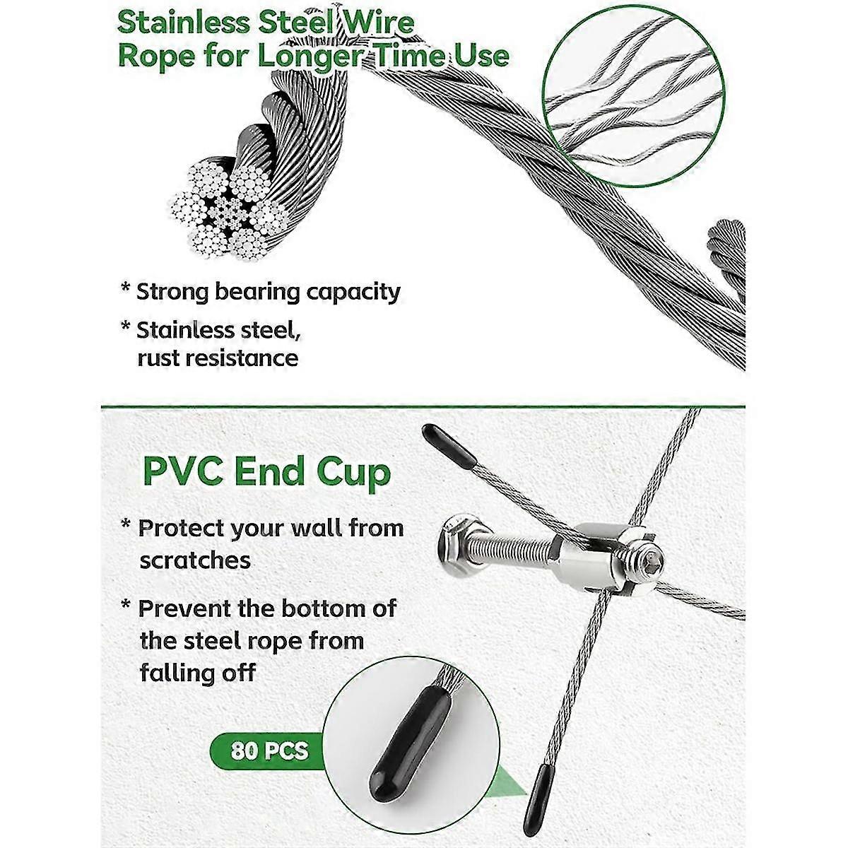 100ftgarden Wire Trellis For Climbing Plants, Stainless Steel Garden ...