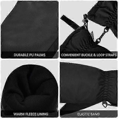 Gloves mittens winter ski snow mittens women men water resistant ...