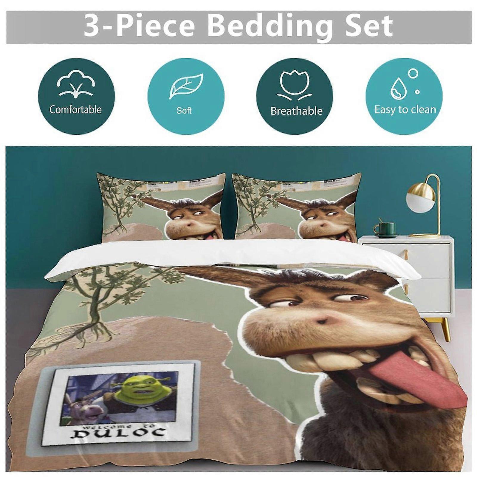 a2157 Bed Sheets Shrek Bedding Set Duvet Cover Set ing Cartoon Theme ...