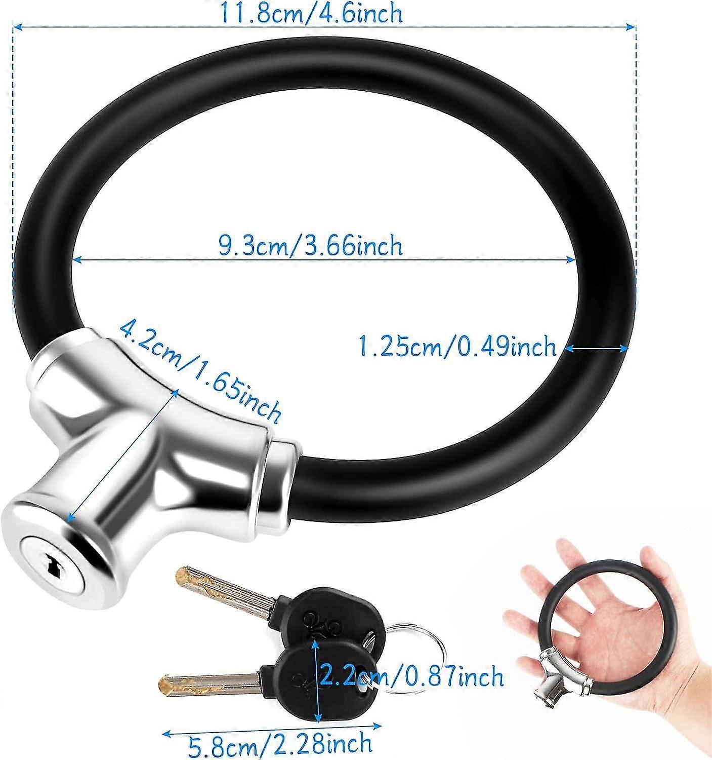 Bicycle Lock Zinc Alloy Bike Lock Portable Universal Bicycle Lock High ...
