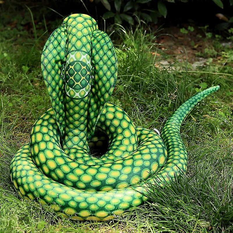 200/300CM 3D Simulation Cobra Snake Toy, Little Snake Animal Plush Toys ...