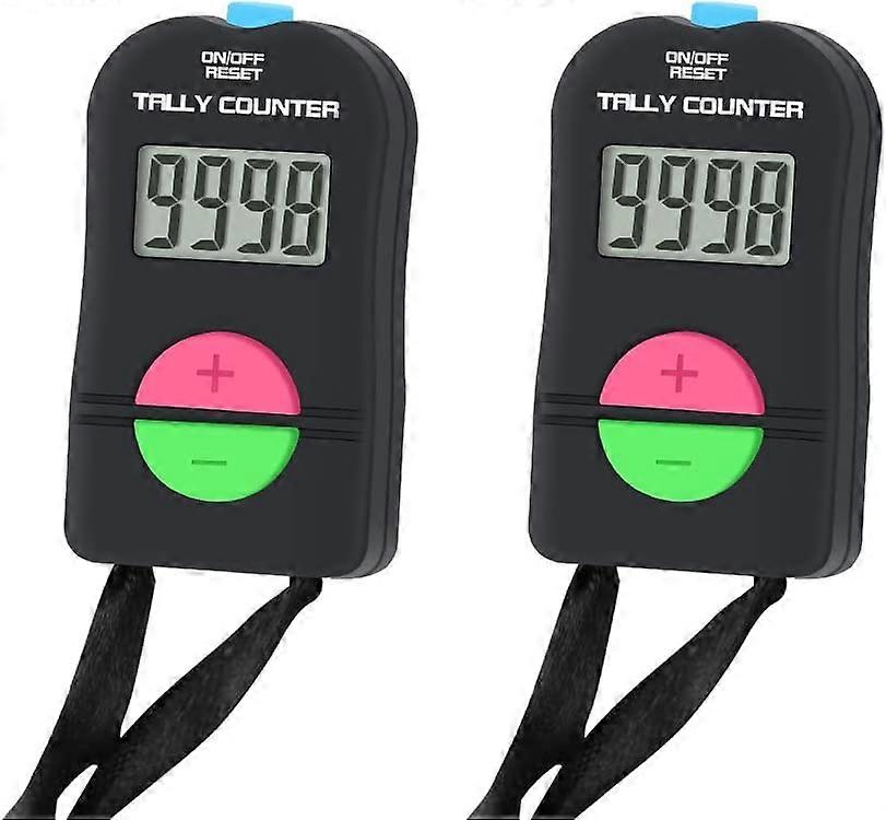 Pack of 2 Pieces, Digital Hand Tally Counter Small Golf Sports Counter ...