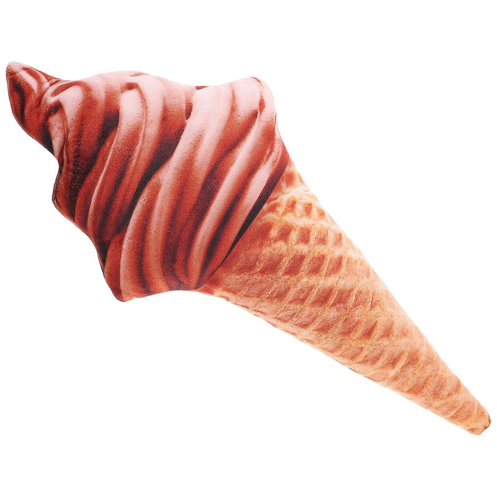 Plush Ice Cream Toy Ice Cream Shape Pillow Comfortable Pillow Plush ...