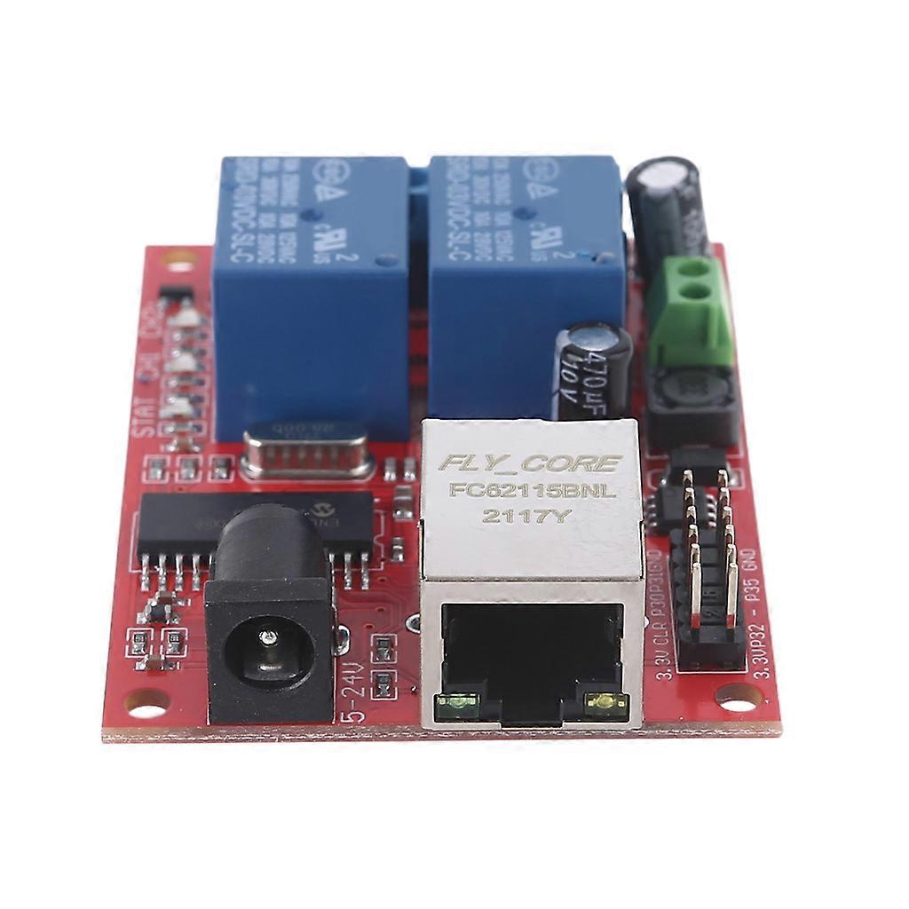 LAN Ethernet 2 Way Relay Board Delay Switch TCP/UDP Controller Module WEB Server | Fruugo UK