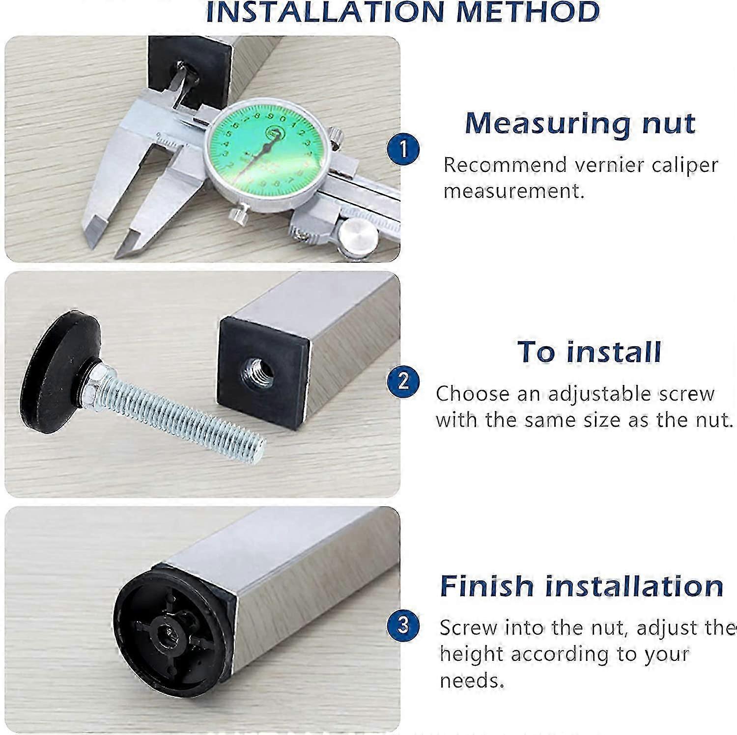 Adjusting screw M10 x 50 mm Adjusting screw Adjusting foot Furniture ...