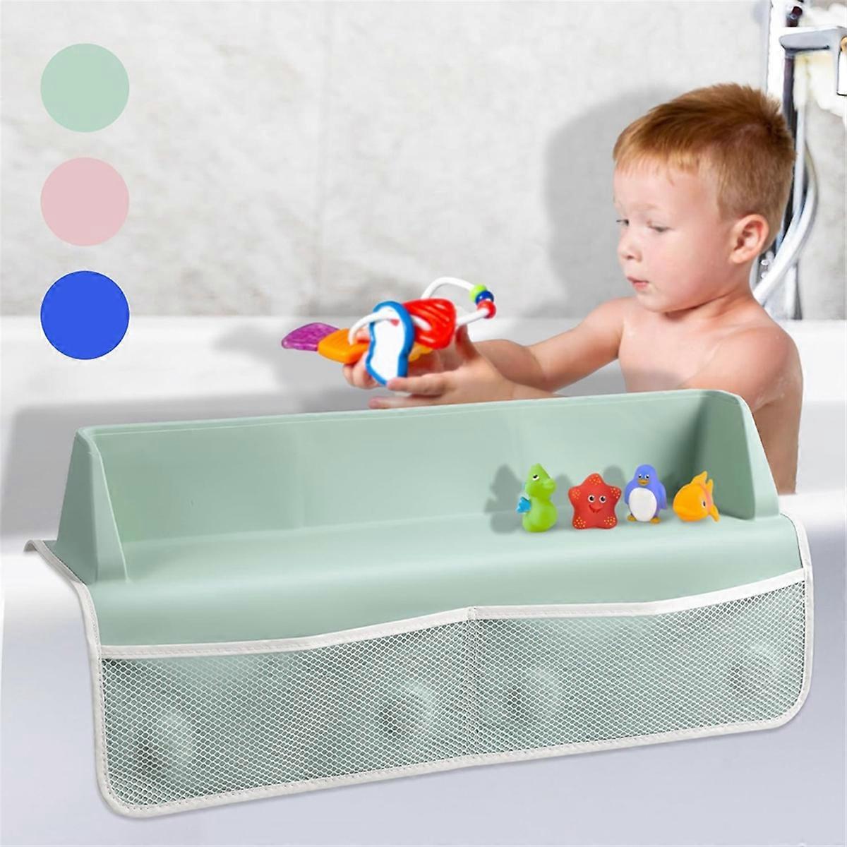 Children'S Bathtub Splash Guard with Toy Storage | Fruugo UK