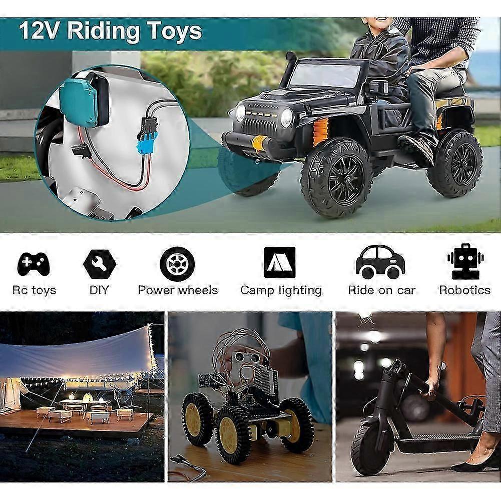 Power Wheel Adapter compatible with 18V Battery with Wire Harness ...