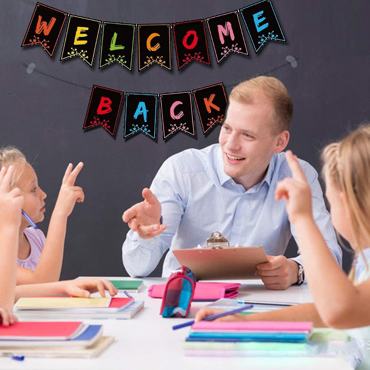 Welcome Back To Classroom Decoration Banner, Welcome Notice Board Bann ...