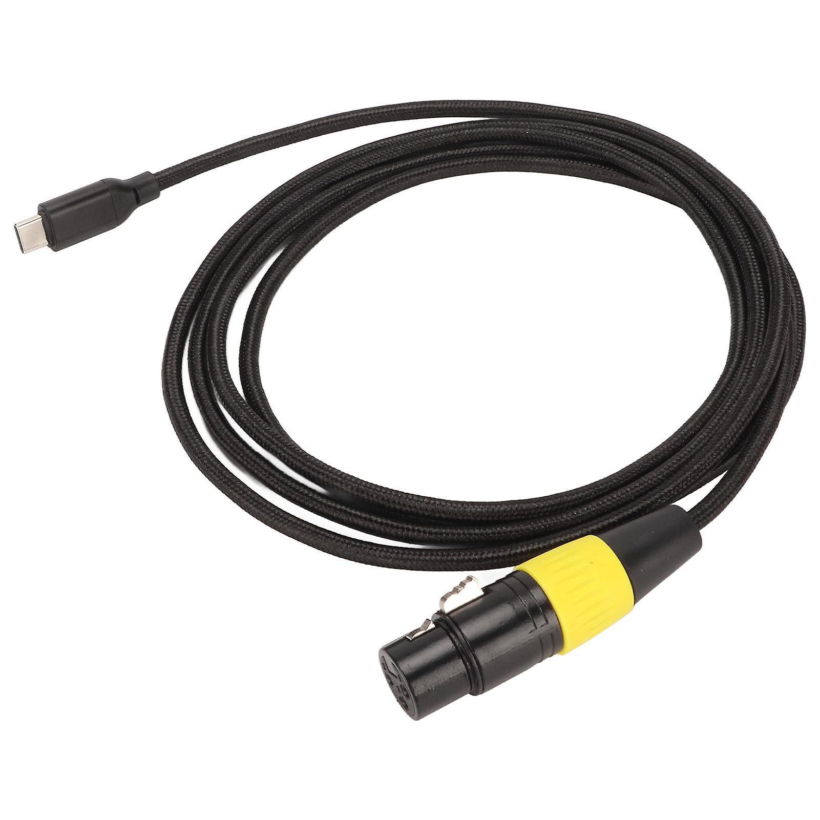 XLR to USB C Cable Flexible Type C Male to XLR Female Cord Connector ...