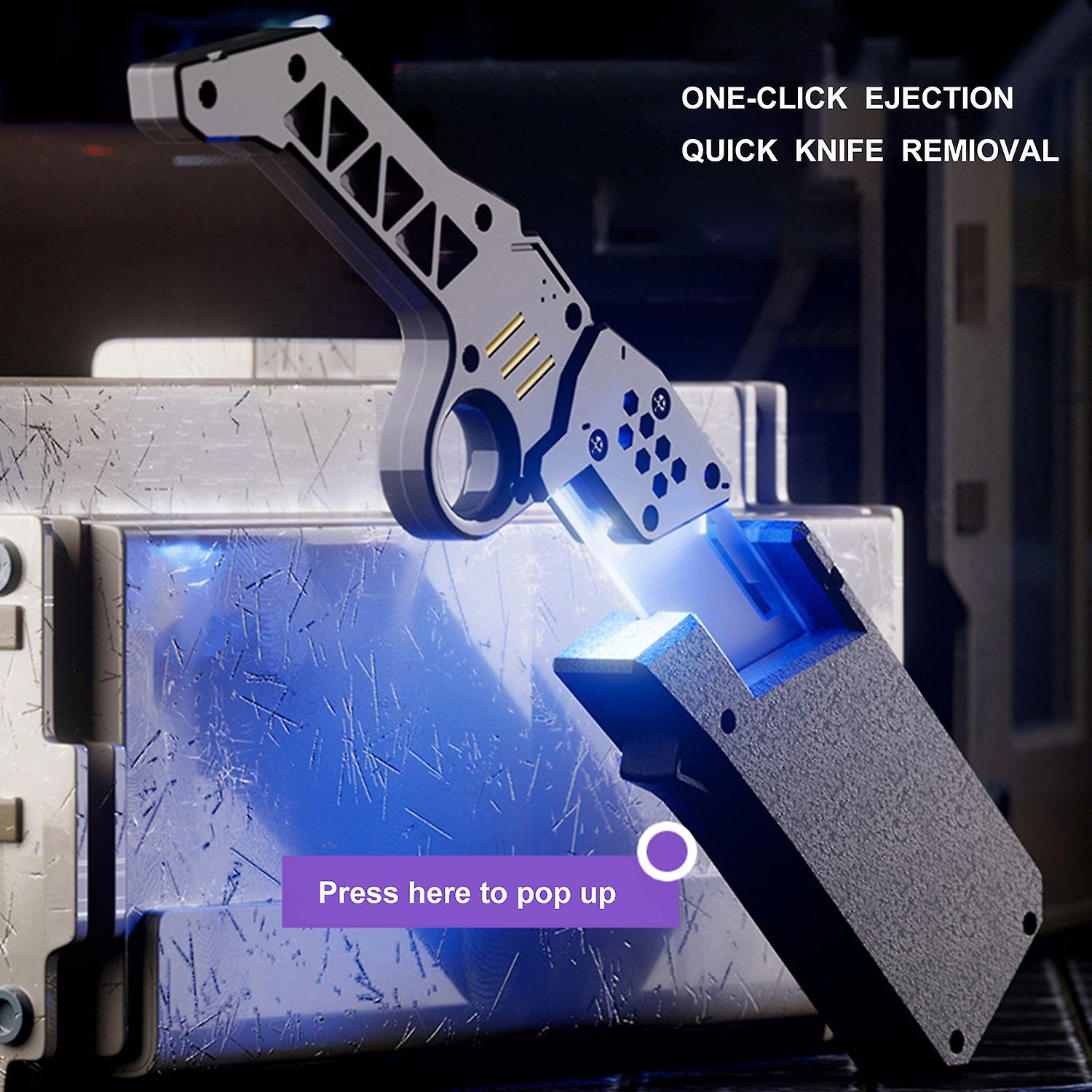 Ejection Cutter Fidget Toy Press Button Scabbard Light Up Funny Stress ...