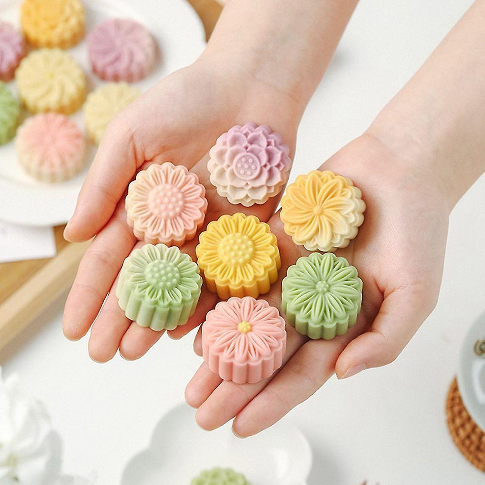 Hand Press DIY Mooncake Mold Mid-autumn Festival Baking Accessories ...