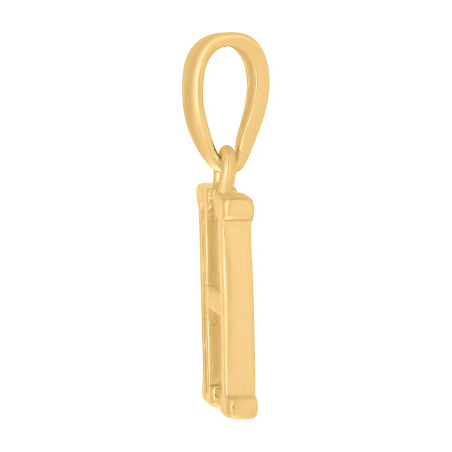 925 Sterling Silver Yellow tone Unisex CZ Cubic Zirconia Simulated ...