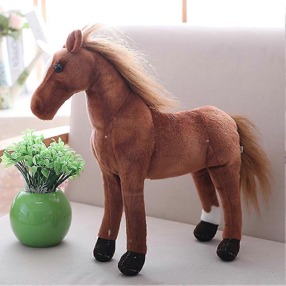 Big Stuffed Horse Animal Toy Horse Plush Toy Imitation Pony Doll Soft ...