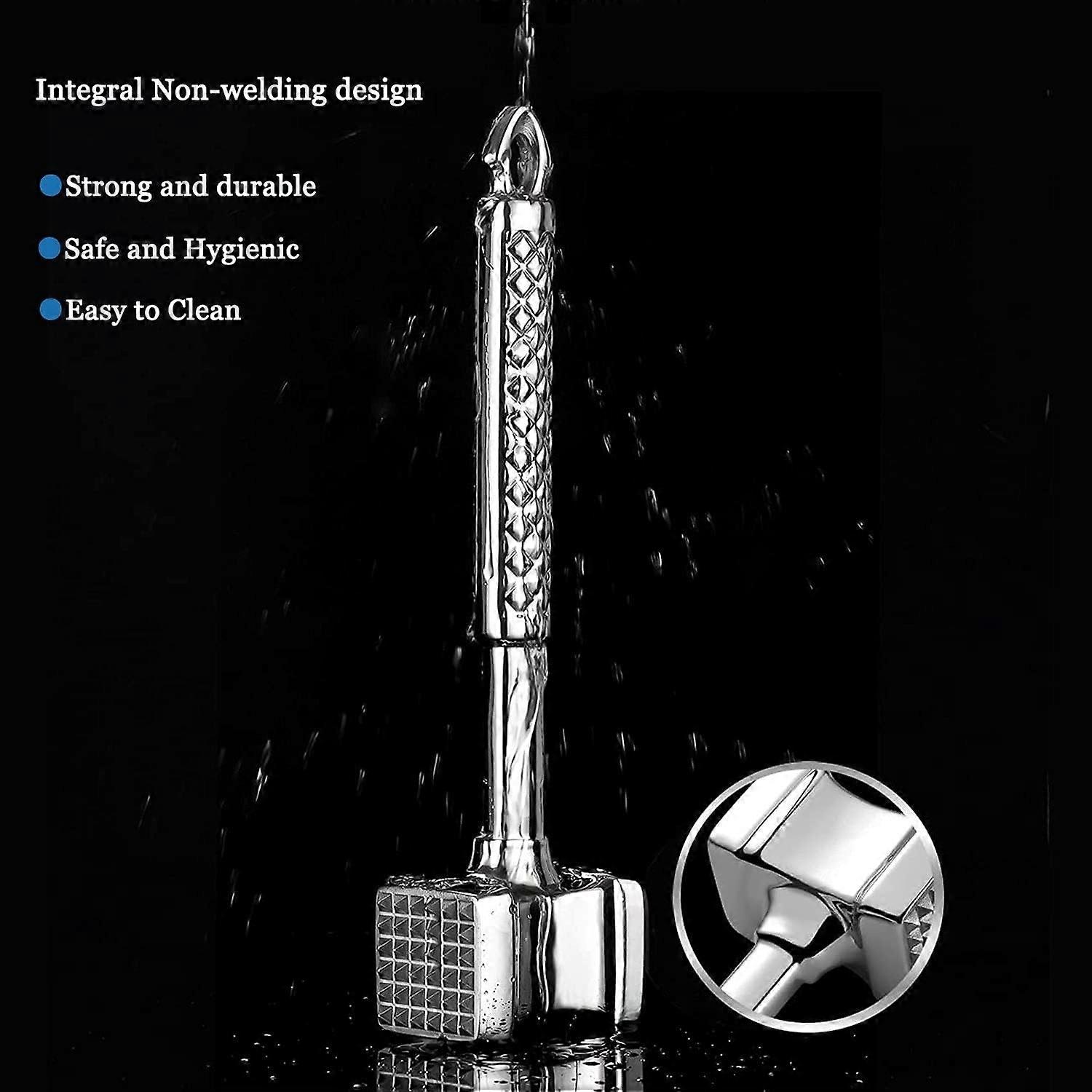 Professional Meat Tenderizer, Meat Mallet Hammer Double-Sided Meat ...