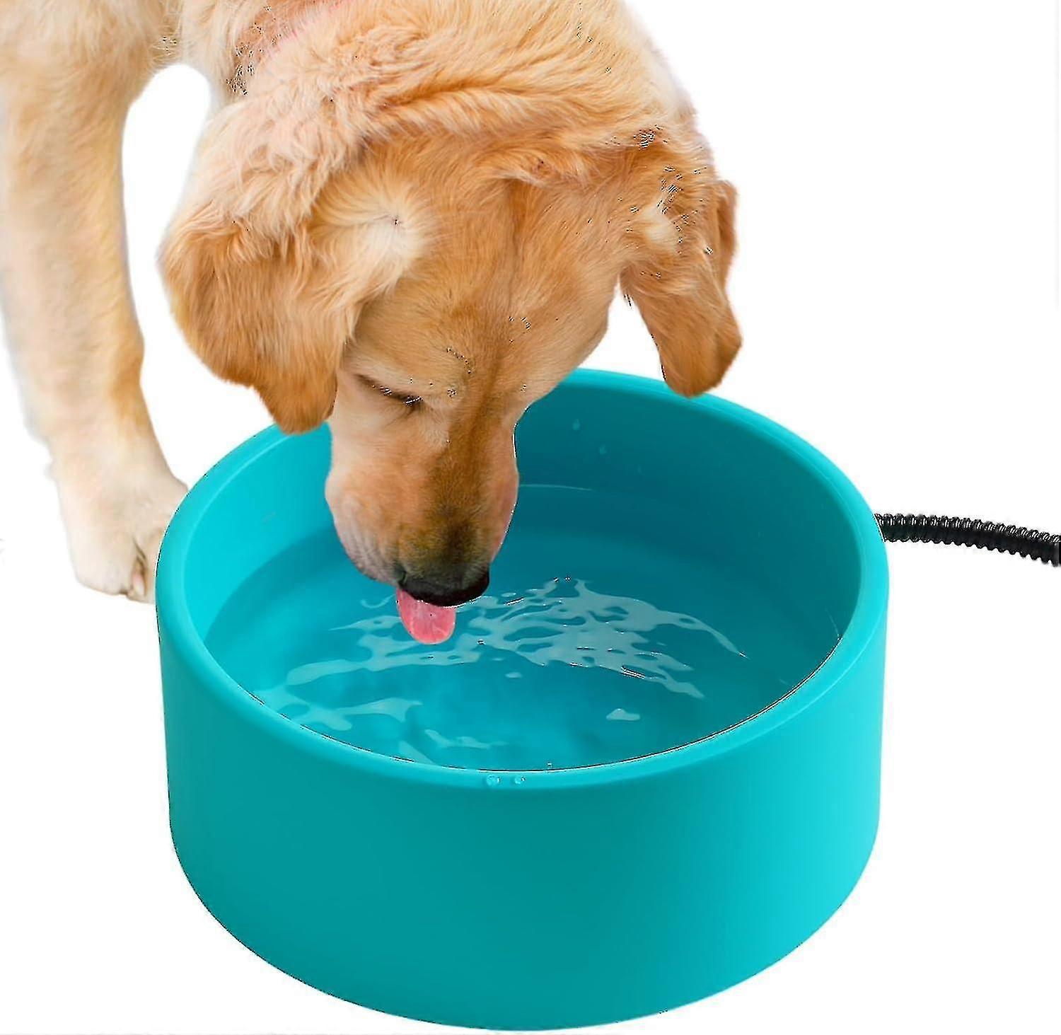 3.2l Large Heated Water Bowl For Outdoor, 30w Thermostatic Control ...