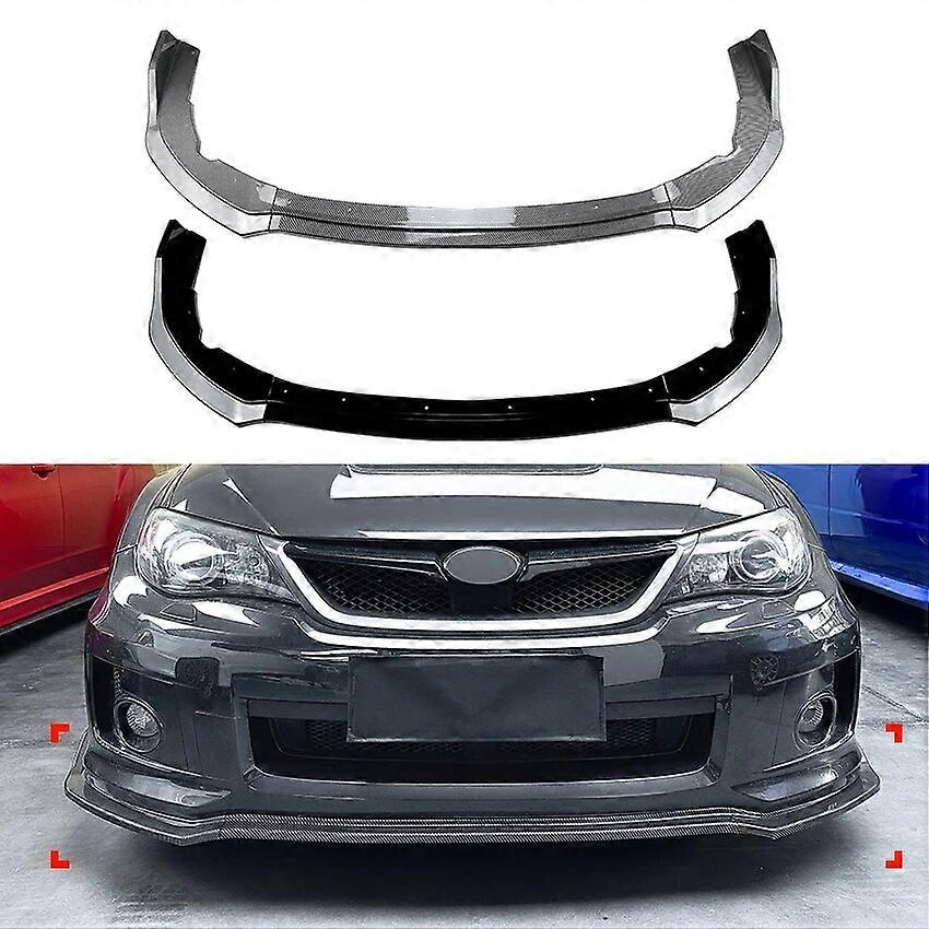 Front Bumper Lip Splitter Diffuser Lip Body Kit For STI Subaru Impreza ...