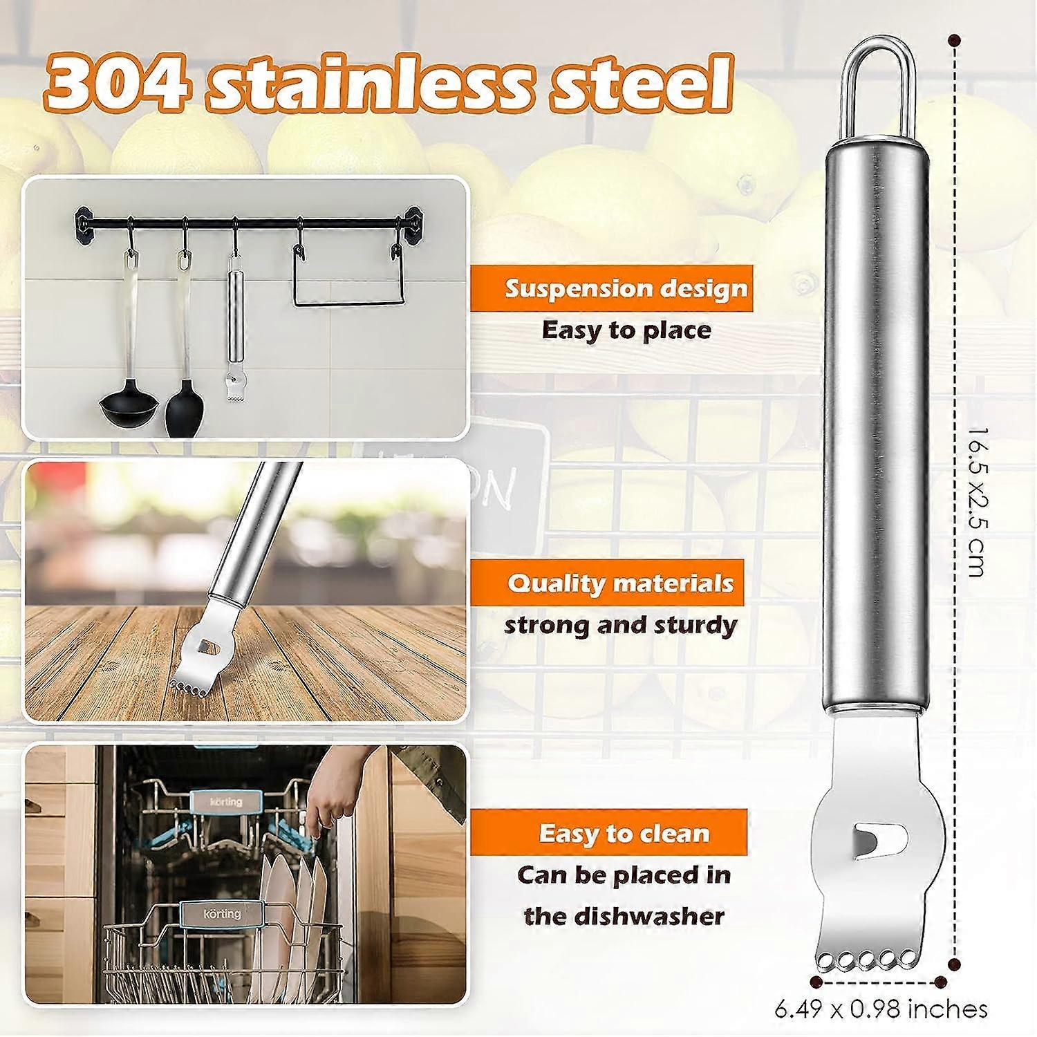 Lemon Zester Peeler, Professional Lemon Zester with Canelle Knife ...