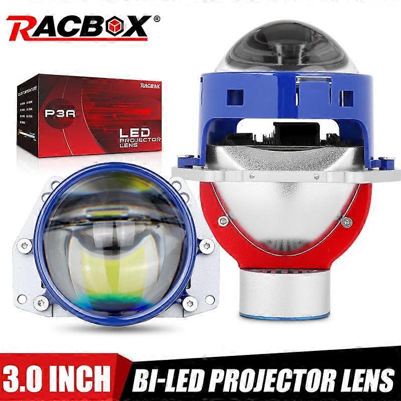 P3A 3 Inch Bi-LED Projector Lenses Headlight Len 6000k For Hella 3R 5G Car Headlamp Upgrade ...