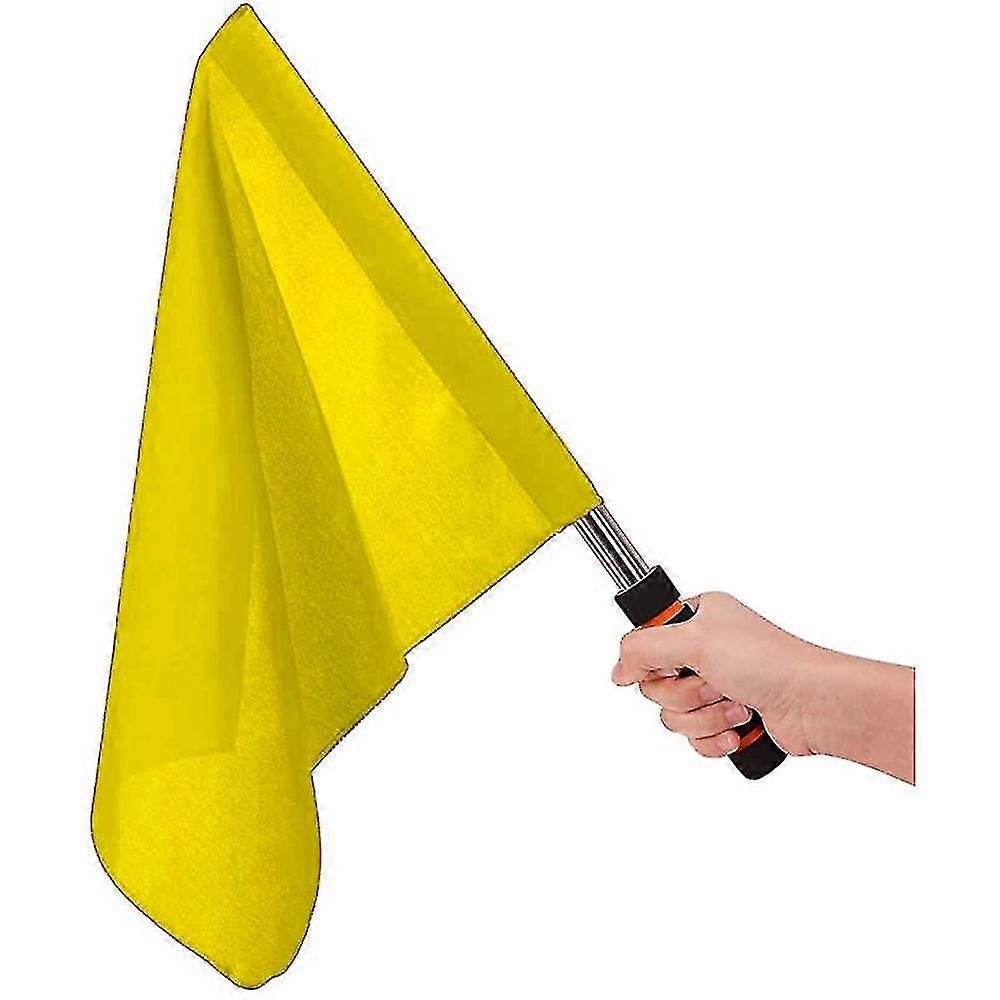 Referee Flag Stainless Steel Command Hand Flag Red Signal Flag Sponge ...